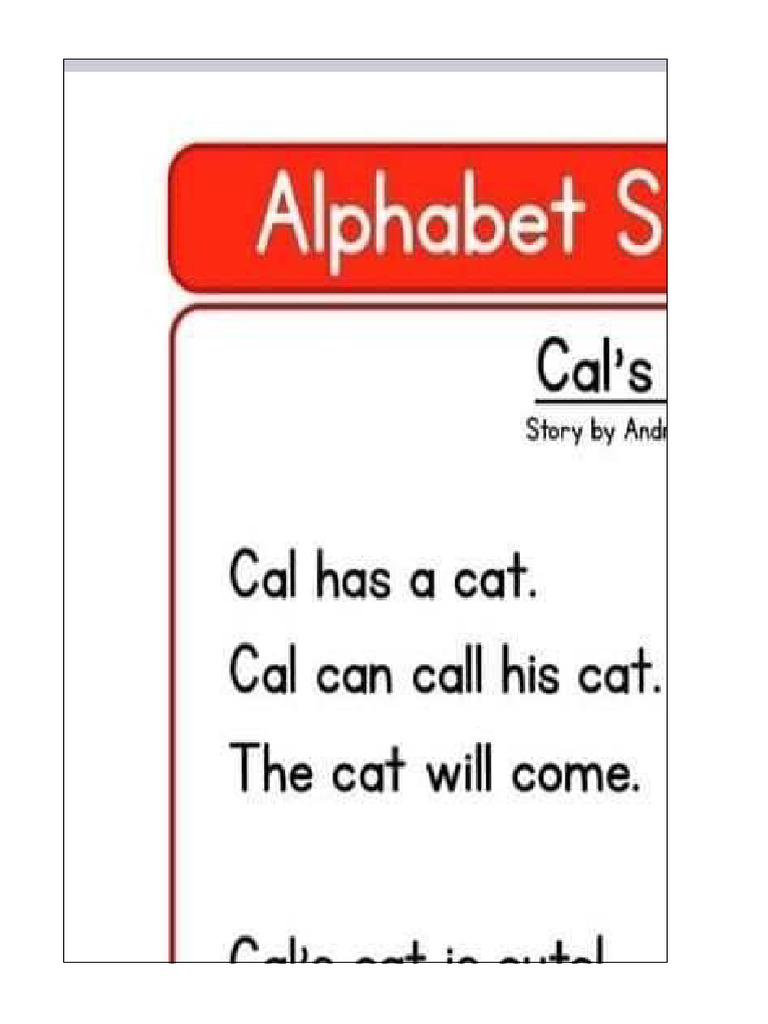 ALPHABET STORY 2 | PDF