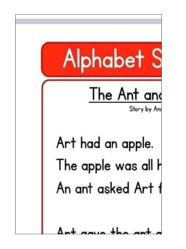 ALPHABET STORY | PDF