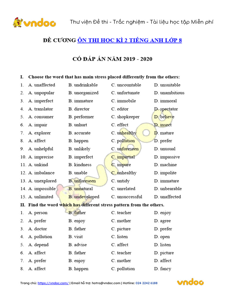 De Cuong On Tap Hoc Ki 2 Lop 8 Thi Diem Mon Tieng Anh | PDF | Cinderella | Science