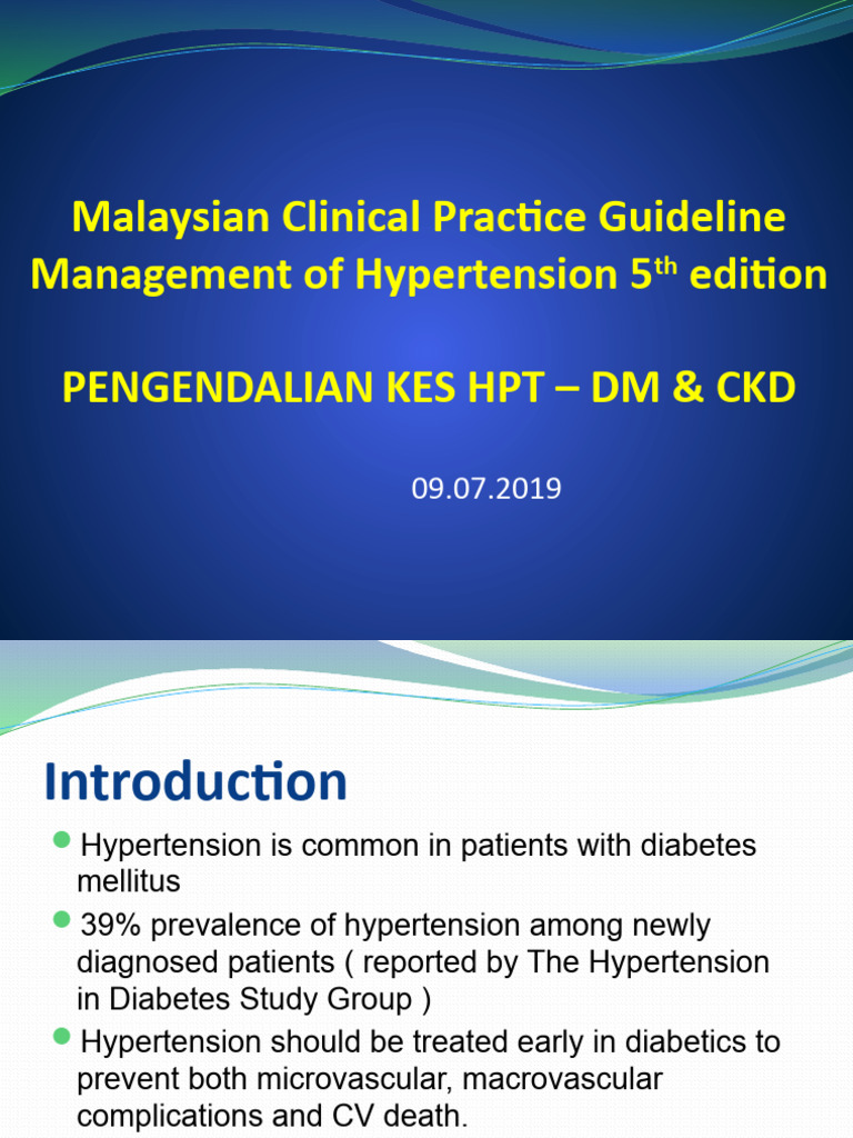 Hypertension and DM CPG HPT 2019 | PDF | Hypertension | Clinical Medicine