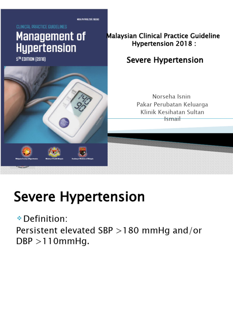 CPG - HPT 2019 Severe Hypertension | PDF | Hypertension | Stroke