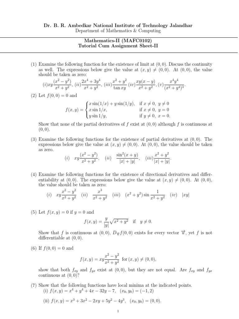 Assignment 02 | PDF | Mathematical Objects | Mathematical Physics