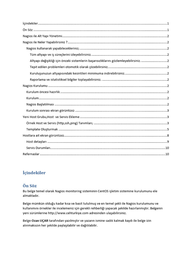 Nagios Kurulumu Centos | PDF
