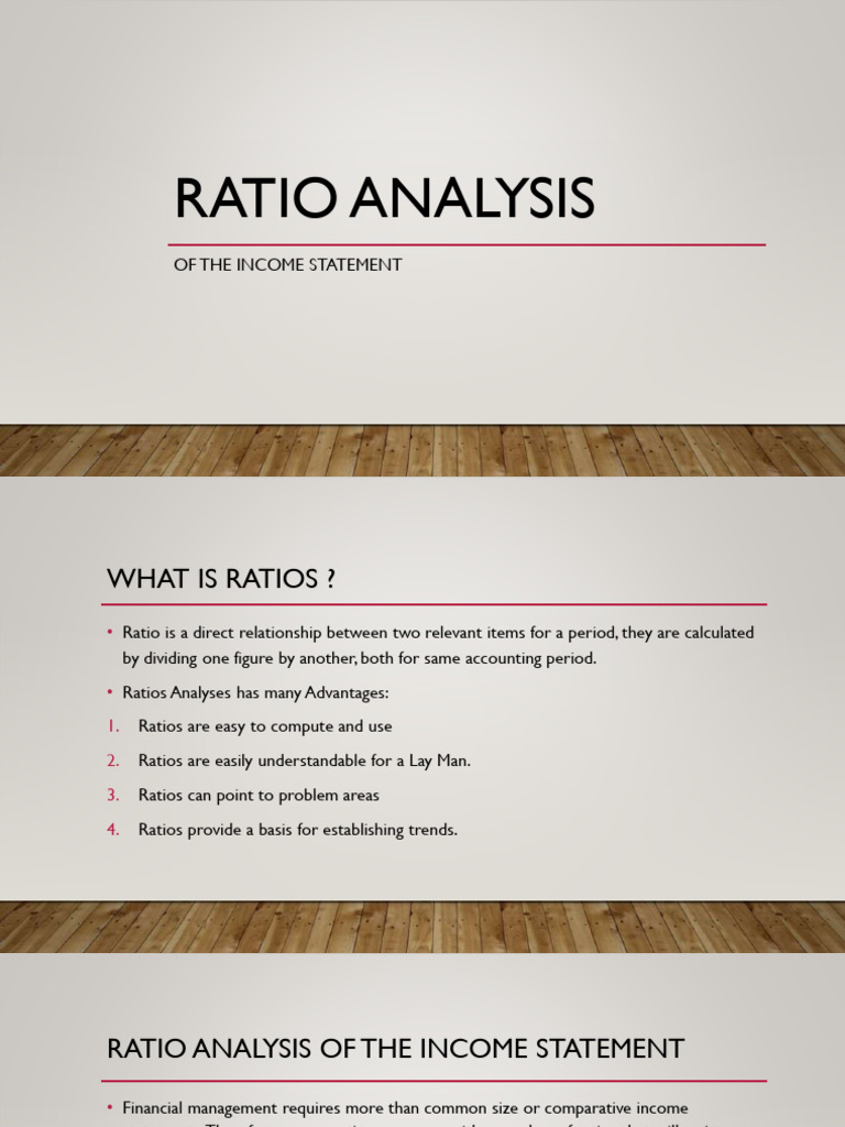 Income Statement Ratio Analysis Guide | PDF