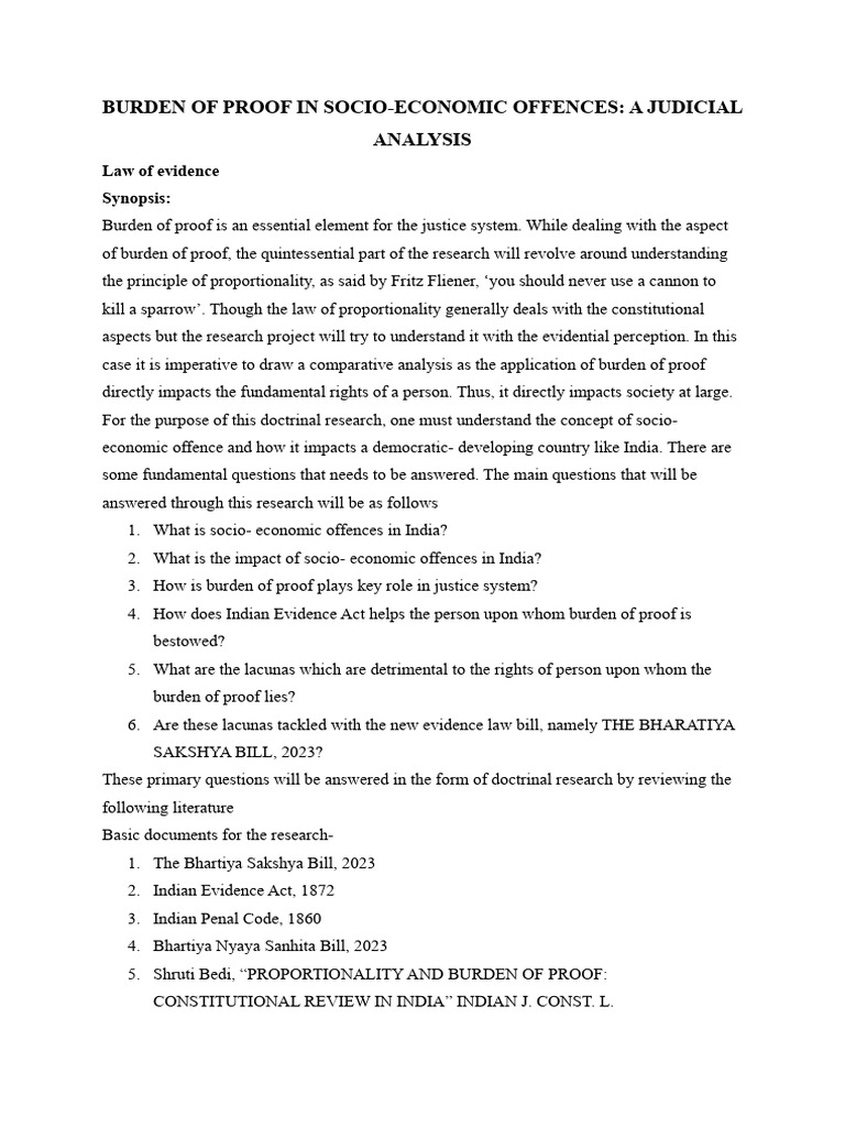 Burden of Proof in Socio | PDF | Social Science