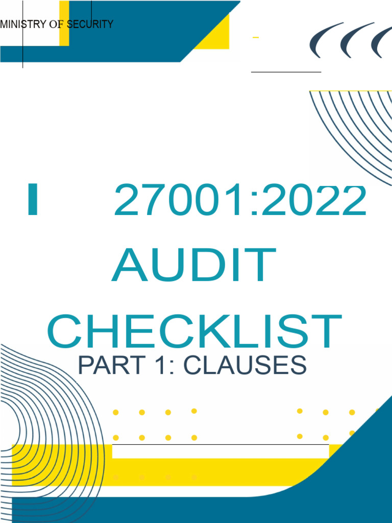 ISO 27001 - 2022 Audit Check List 1 | Download Free PDF | Information Security | Audit