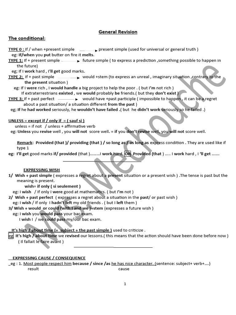 General Revision | PDF | Verb | Linguistic Typology