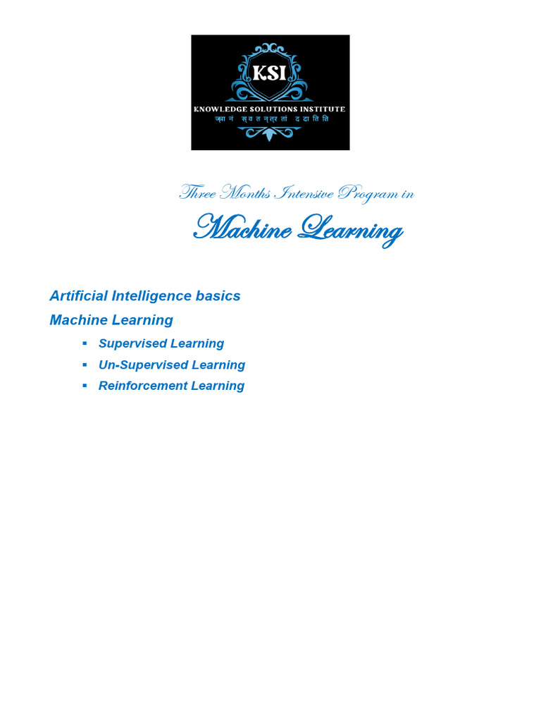 KSI - AI - Brochure Level1 Course Ver2-03.02.2024 | PDF | Artificial Intelligence | Intelligence ...