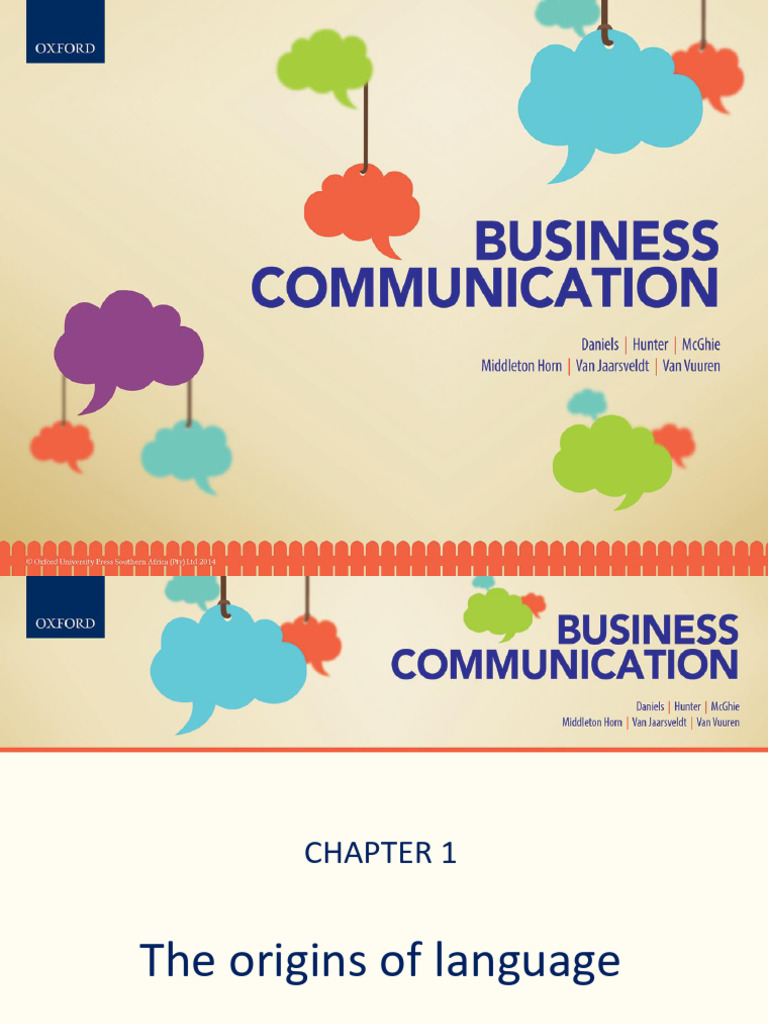 Chapter 1 PowerPoint | PDF | Communication | Origin Of Language