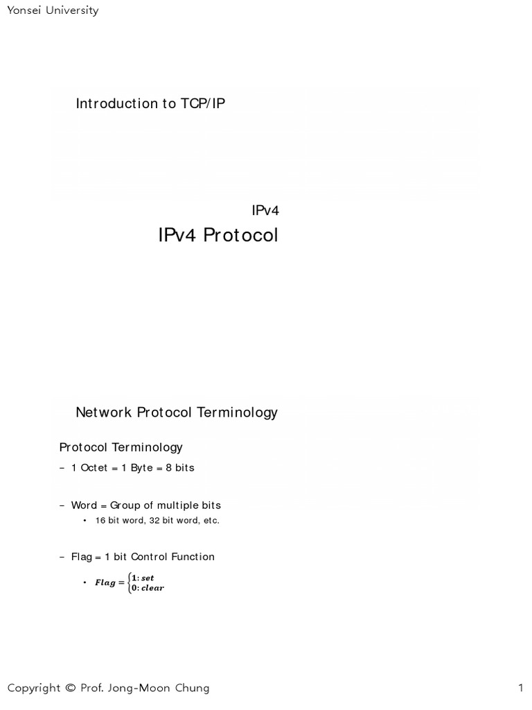 2.5 IPv4 | PDF | Internet Protocols | Ip Address