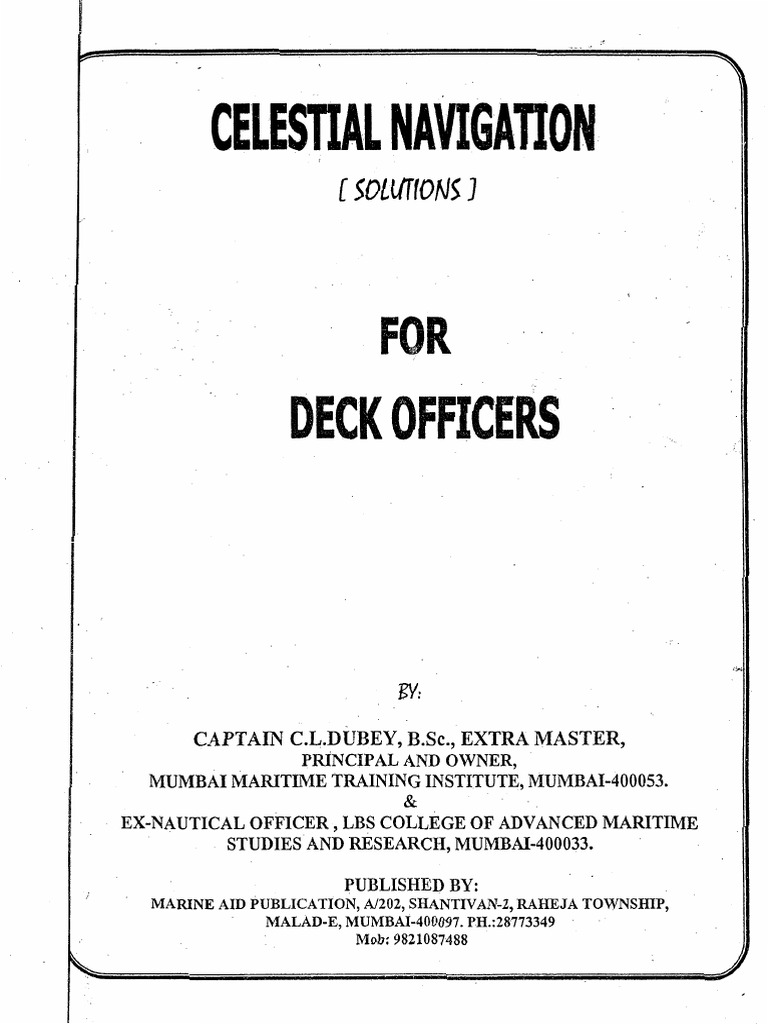 Celestal Navigation by Dubey Compress | PDF | Horizon | Physical Sciences