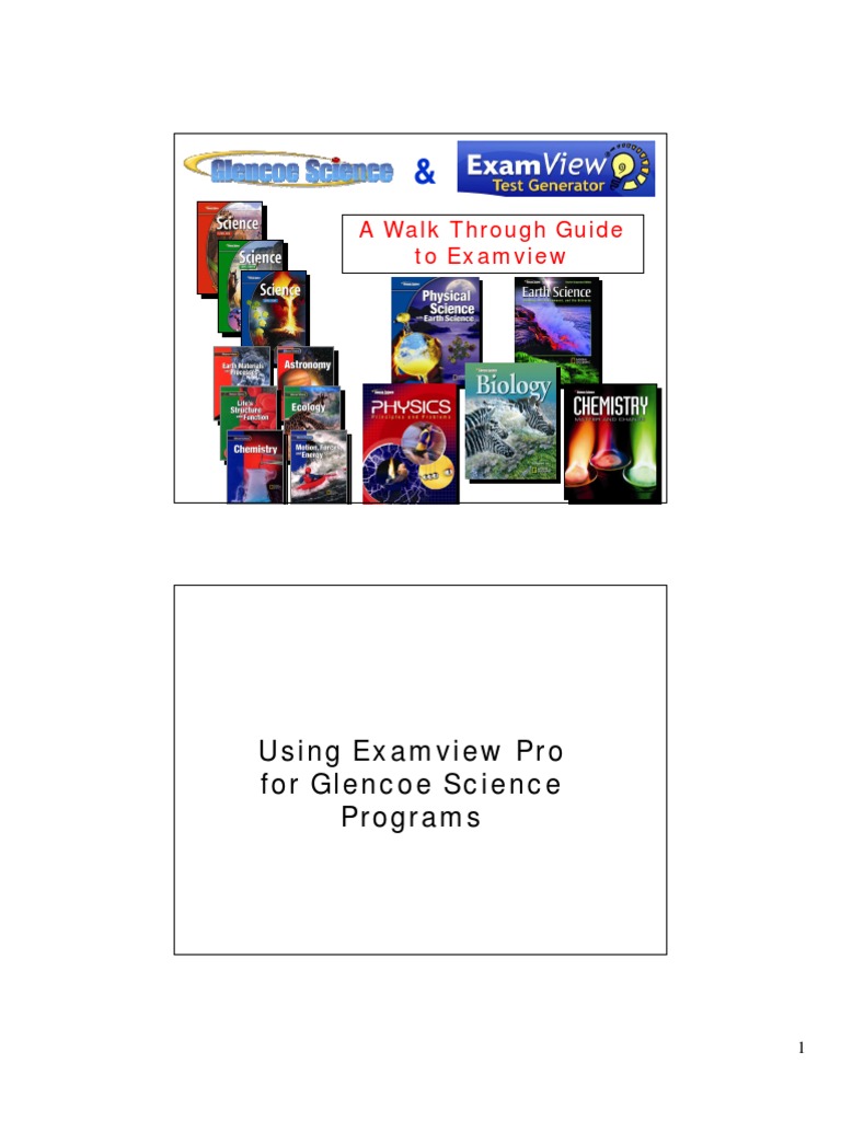 ExamView Pro User Guide for Tests | PDF | Test (Assessment) | Menu ...