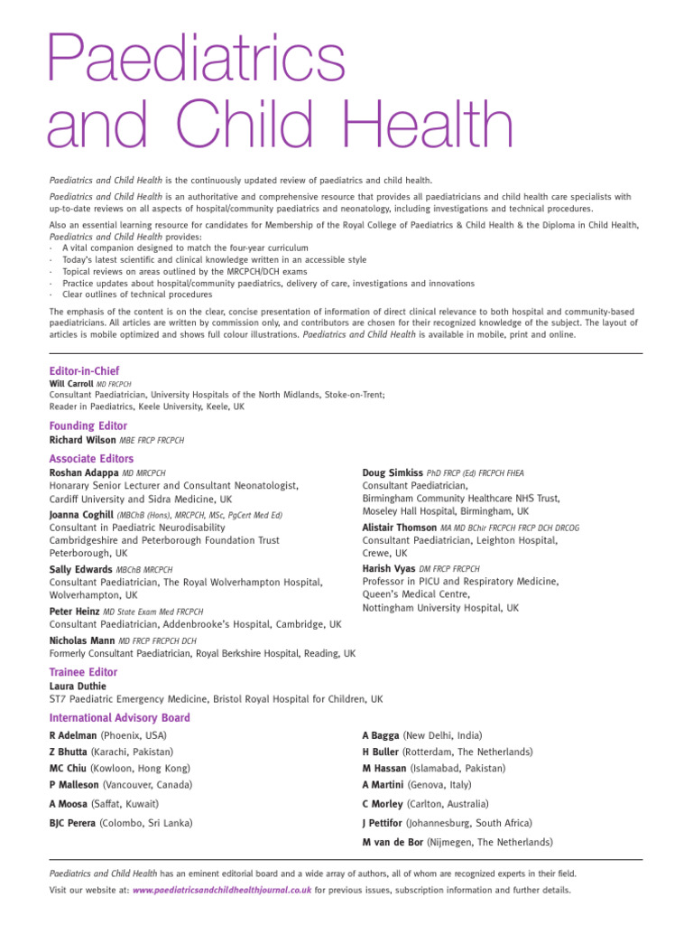 Comprehensive Paediatrics Review Guide | PDF | Pediatrics | Doctor Of ...