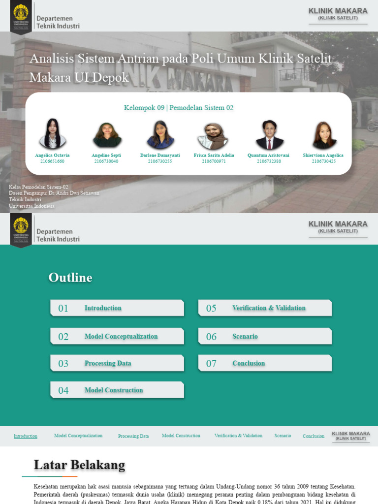 Analisis Sistem Antrian Pada Poli Umum Klinik Satelit Makara UI Depok | PDF