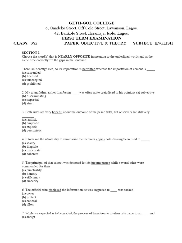 6, Onadeko Street, Off Cole Street, Lawanson, Lagos. 42, Bankole Street ...