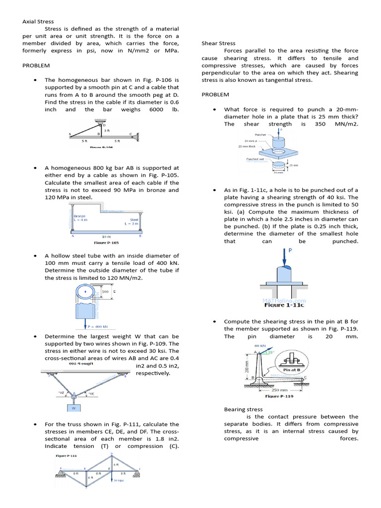 Exams | PDF | Stress (Mechanics) | Strength Of Materials