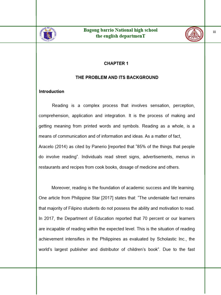 CHAPTER-1 | PDF | Reading Comprehension | Quantitative Research