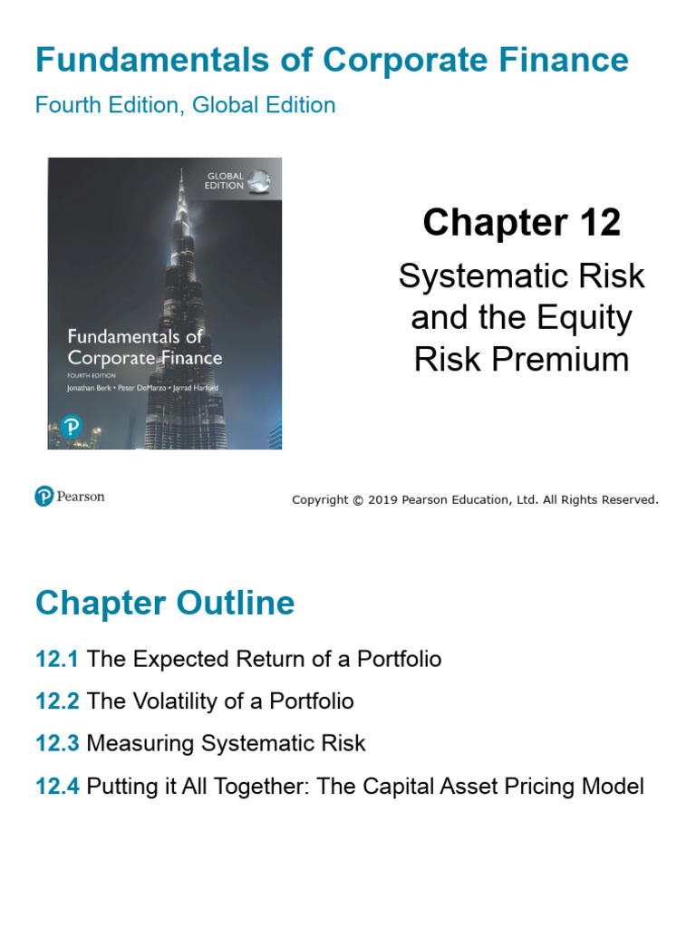 Ch12 - Slide | PDF | Financial Risk | Capital Asset Pricing Model