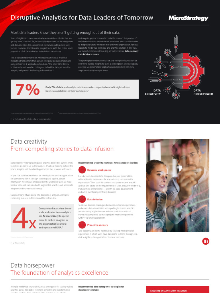 MicroStrategy Data Leaders Report December 2022 | PDF | Analytics | Data