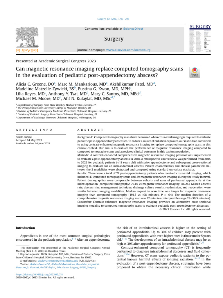 Can Magnetic Resonance Imaging Replace Computed Tomography Scans | PDF