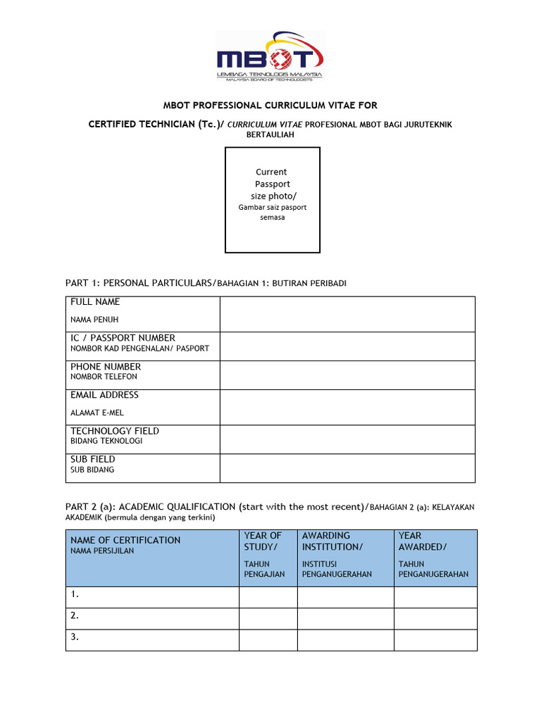 Mbot Professional Curriculum Vitae v2 - Tc. | PDF | Sustainability ...