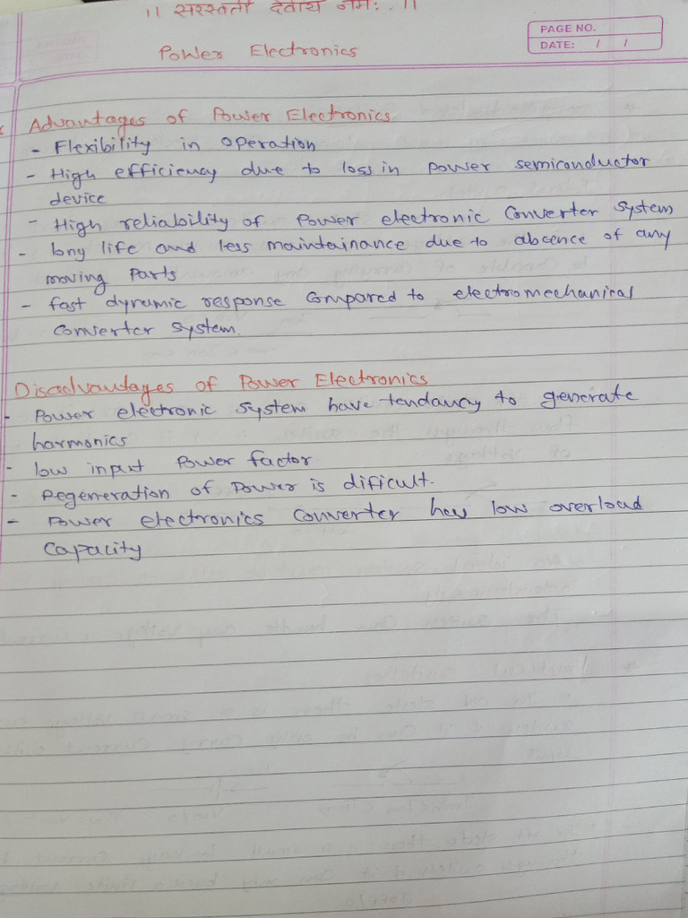 Power Electronics Notes | PDF