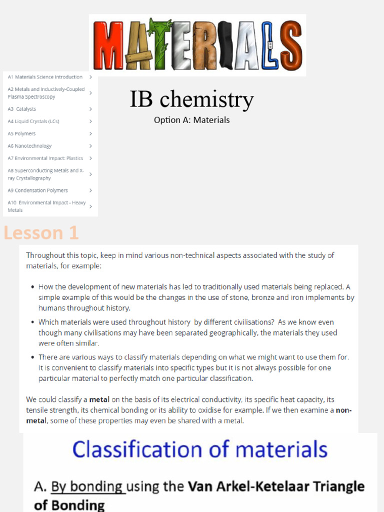 IB Chemistry | PDF | Carbon Nanotube | Scanning Tunneling Microscope