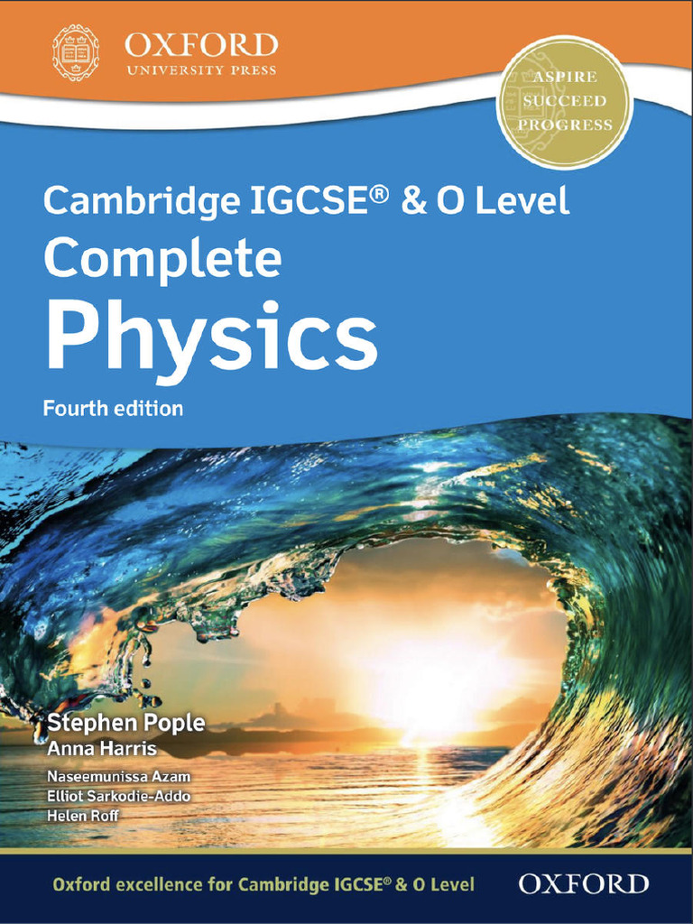 Stephen Pople Anna Harris Cambridge Igcse Amp o Level Complete Physics Student Book Fourth ...