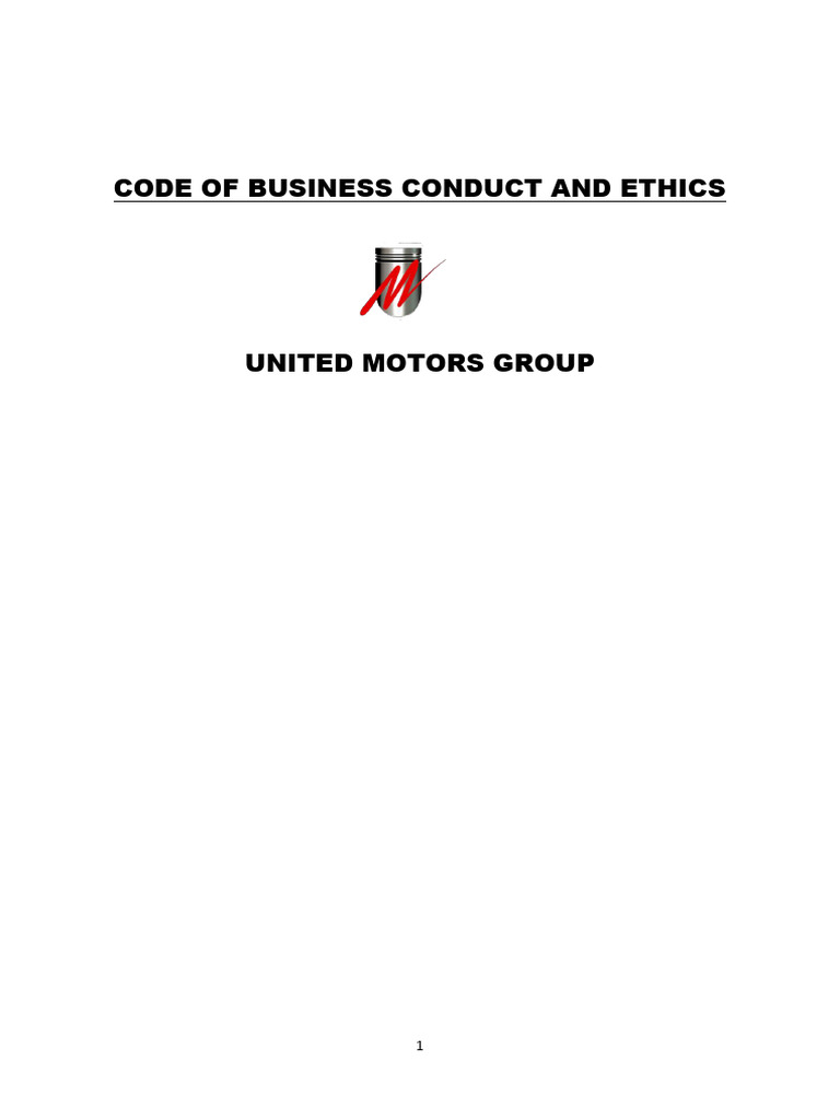 Code of Business Conduct | PDF