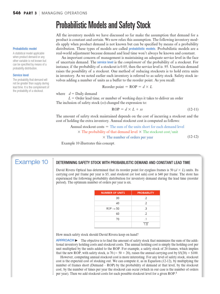 ROP Stockout Note | PDF | Standard Deviation | Normal Distribution