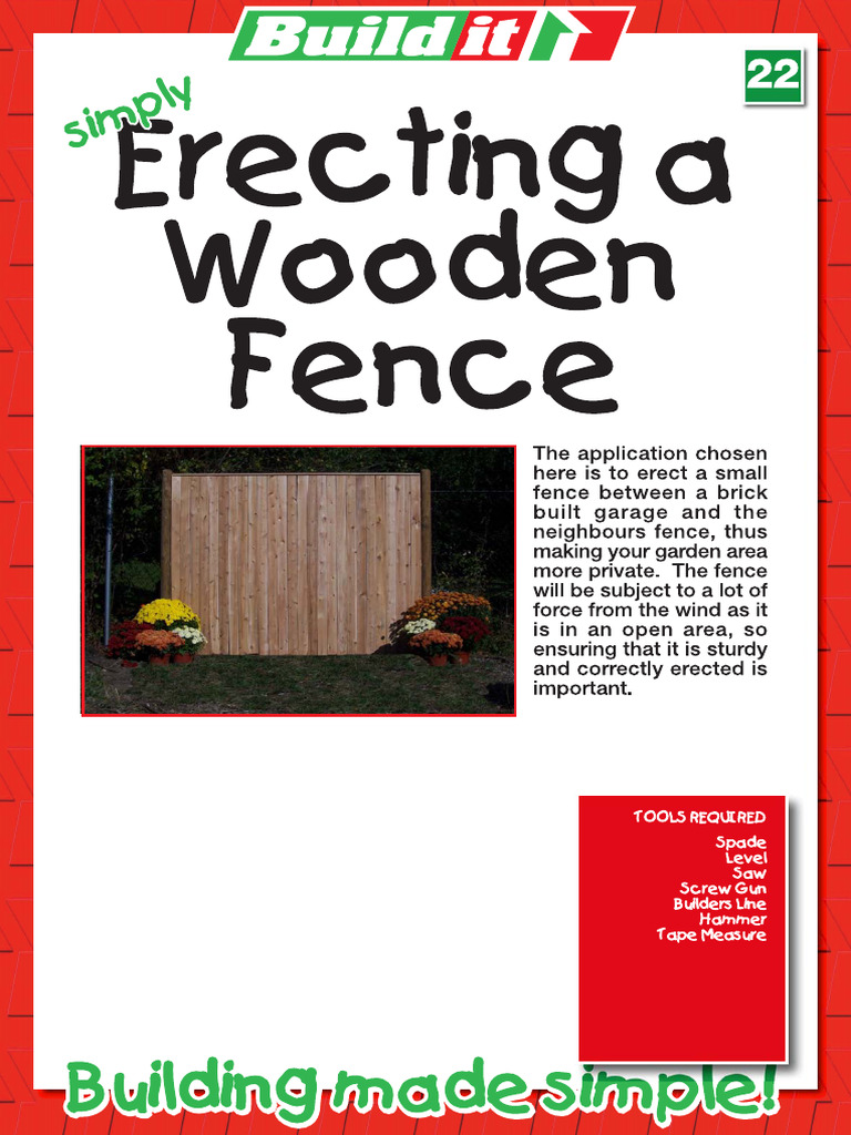 erecting-a-wooden-fence | PDF