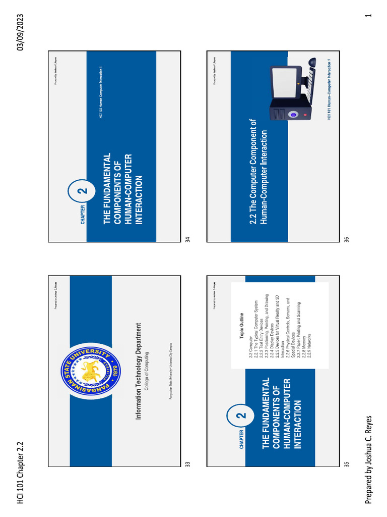 HCI 101 Chapter 2.2 Student Handout | PDF