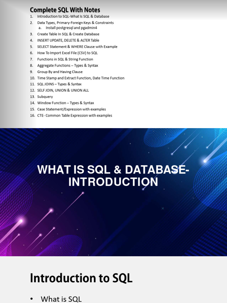 SQL Edit | PDF | Sql | Relational Database SQL Edit | PDF | Sql | Relational Database