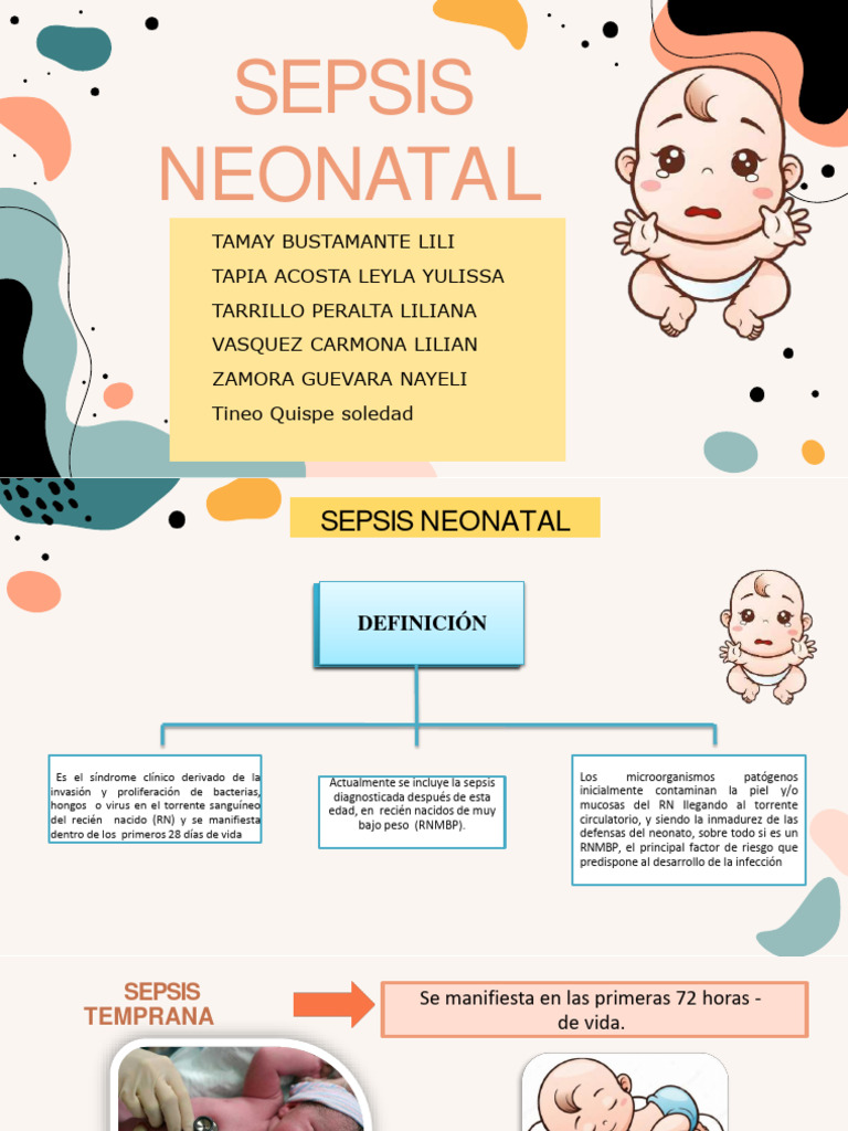 Sepsis Neonatal: Definición y Manejo | PDF | Septicemia | Estreptococo