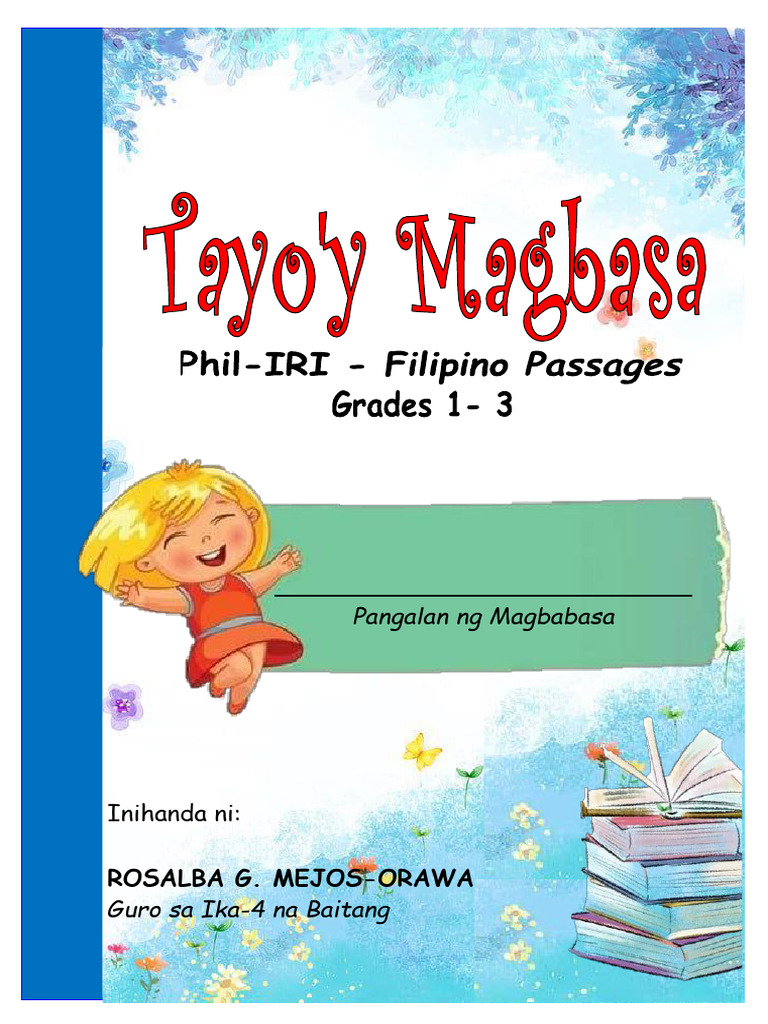 PRACTICE READING BOOKLET FILIPINO - Girls | PDF
