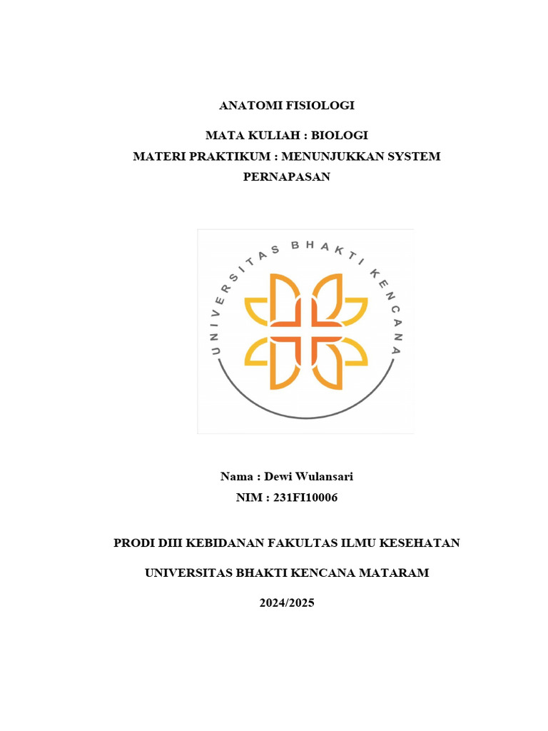 Sistem Pernapasan: Anatomi dan Fungsi | PDF | Kajian Bahasa Asing ...