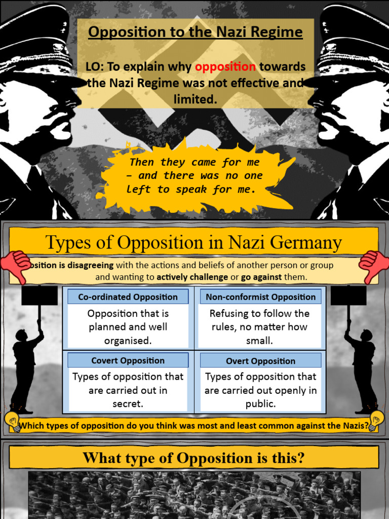 Opposition Towards The Nazis | PDF