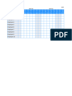 March Attendance Sheet for Employees | PDF