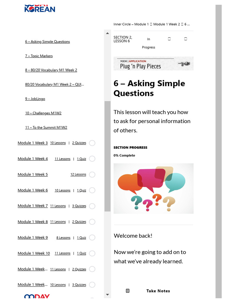 Simple Korean Questions for Beginners | PDF | Quiz | Language Families