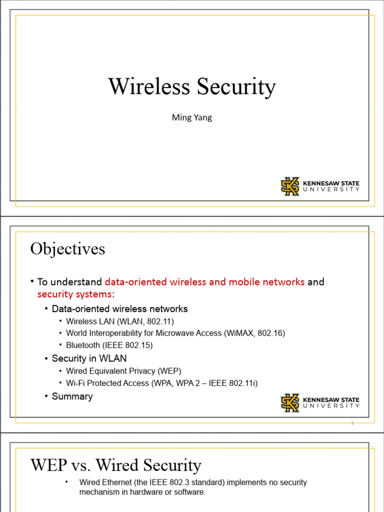 Chapter 2 WirelessSecurity | PDF | Wireless Lan | Computer Network