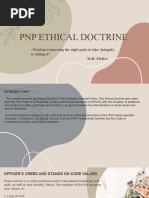 PNP Code of Conduct & Ethics Guide | PDF | Integrity | Police