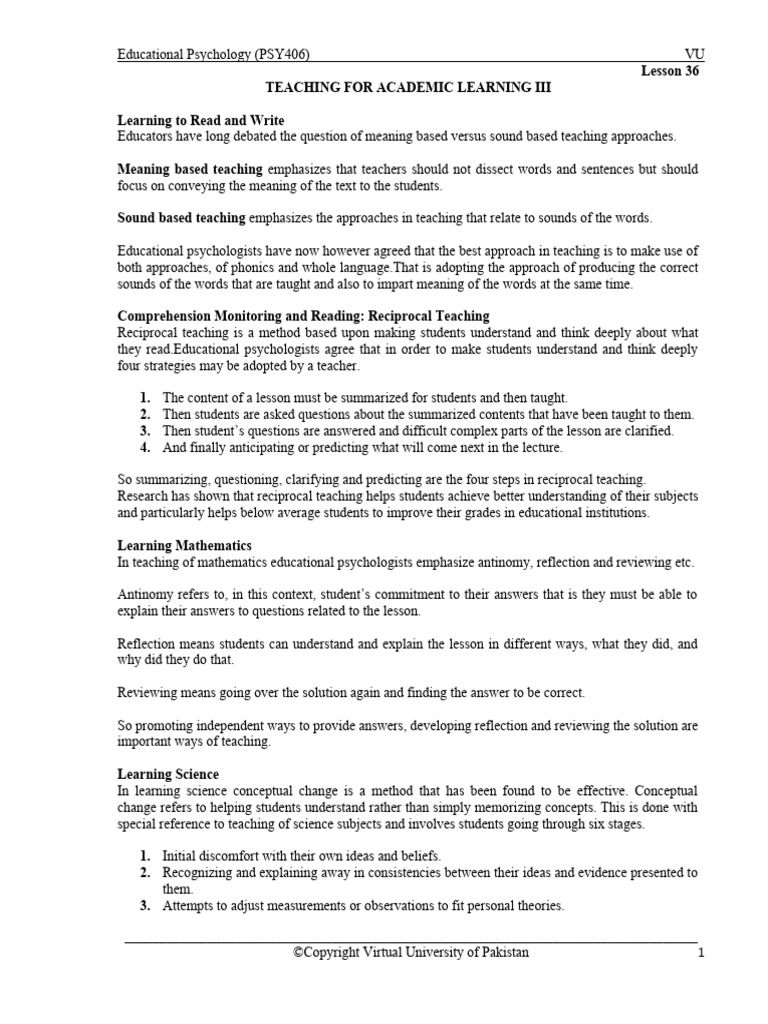 Psy407 Handout 9 | PDF | Mean | Emotions