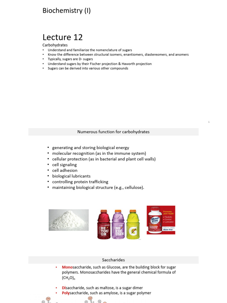 DPN-Biochem I - Lecture 11 - Carbohydrates | PDF | Carbohydrates ... DPN-Biochem I - Lecture 11 - Carbohydrates | PDF | Carbohydrates ...