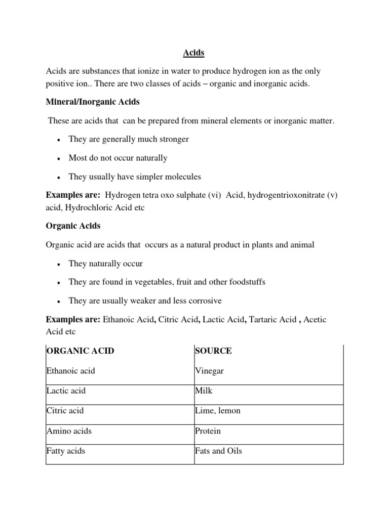 Acid Base and Salts | PDF | Acid | Branches Of Thermodynamics
