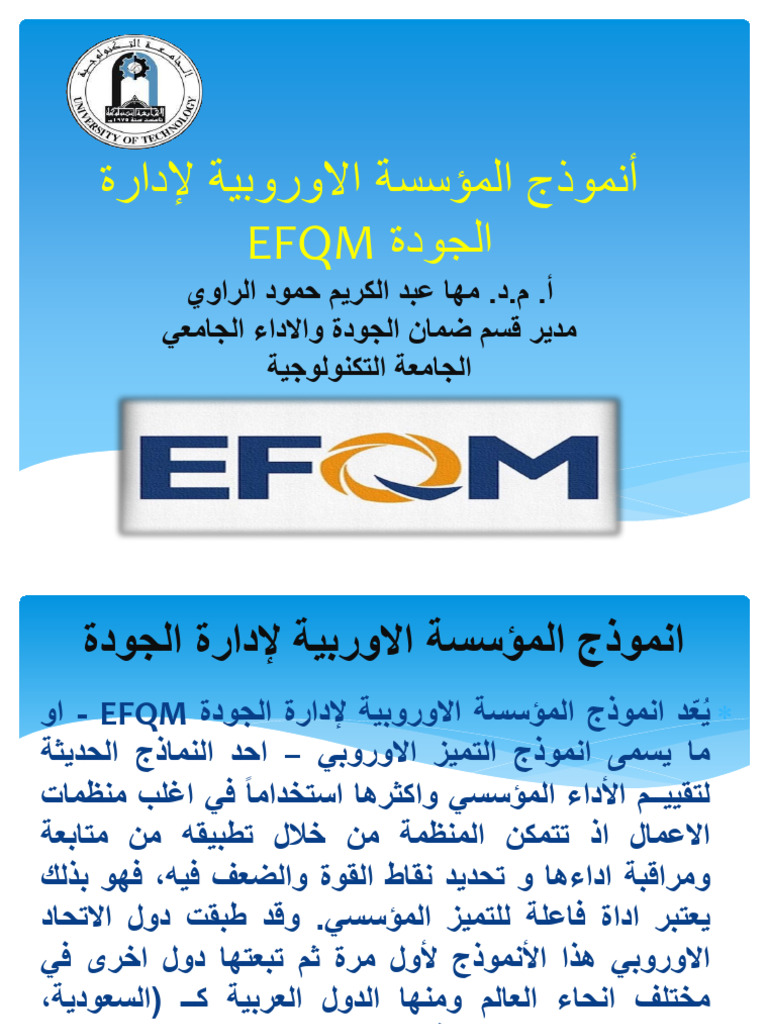 EFQM | PDF