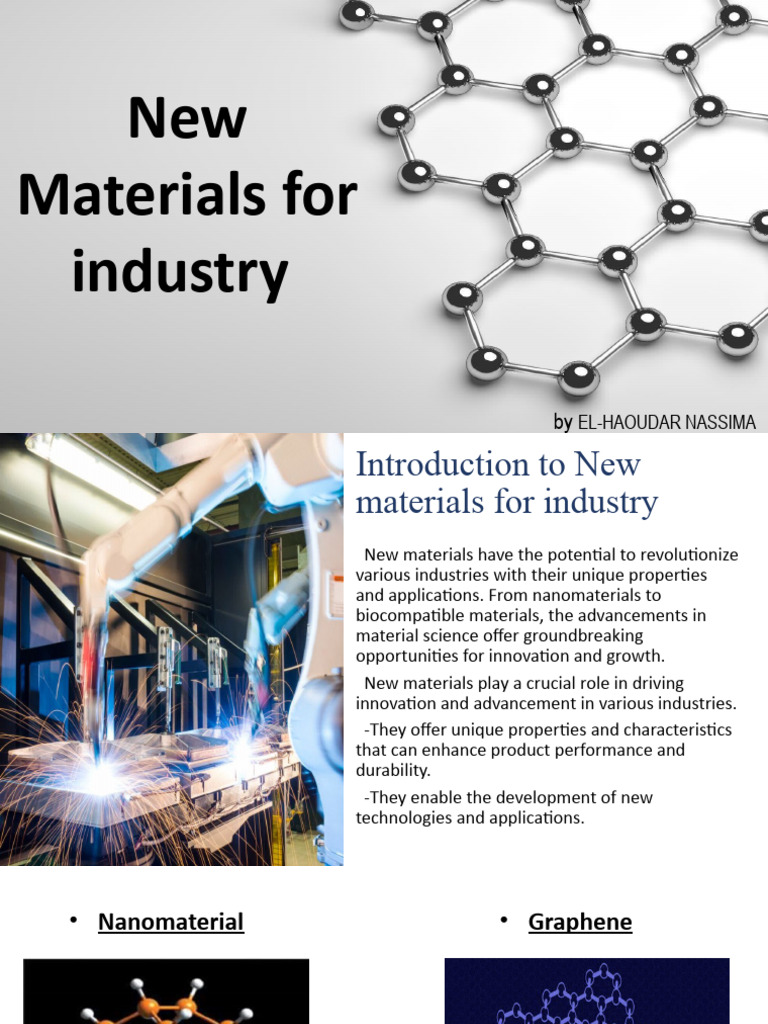 New Materials For Industry | PDF | Biomaterial | Nanomaterials