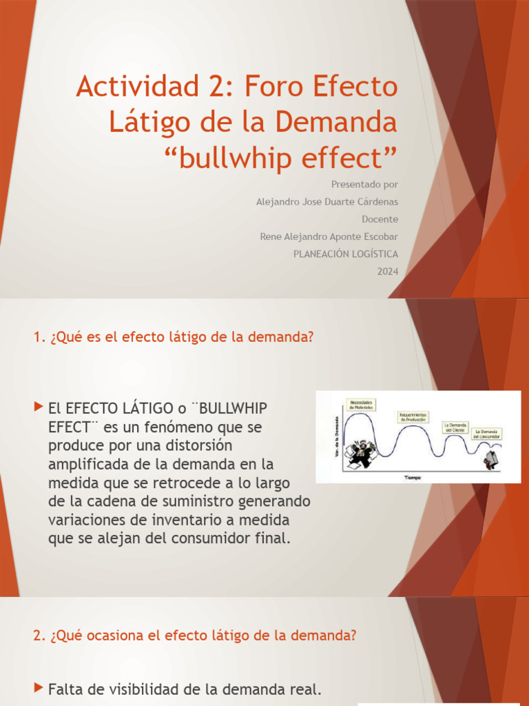 Actividad 2 Foro Efecto Látigo de La Demanda "Bullwhip Effect" | PDF ...