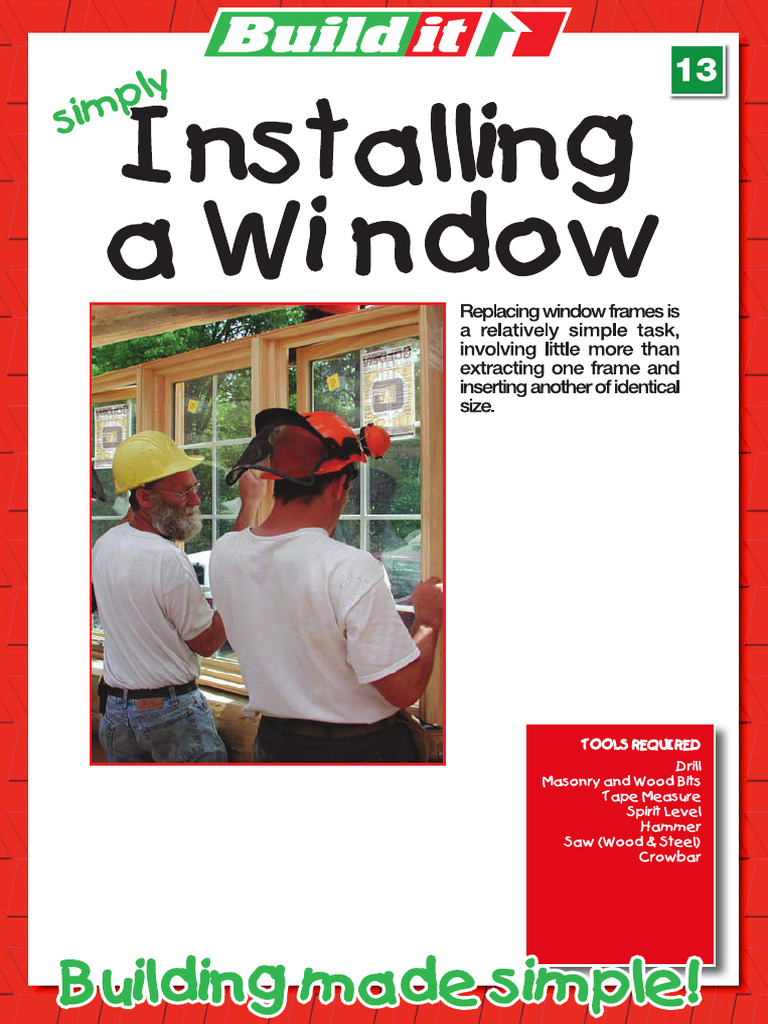 Installing A Window | PDF