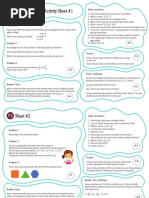 Free Maths Trails Pages From Thinking Child | PDF | Mathematics