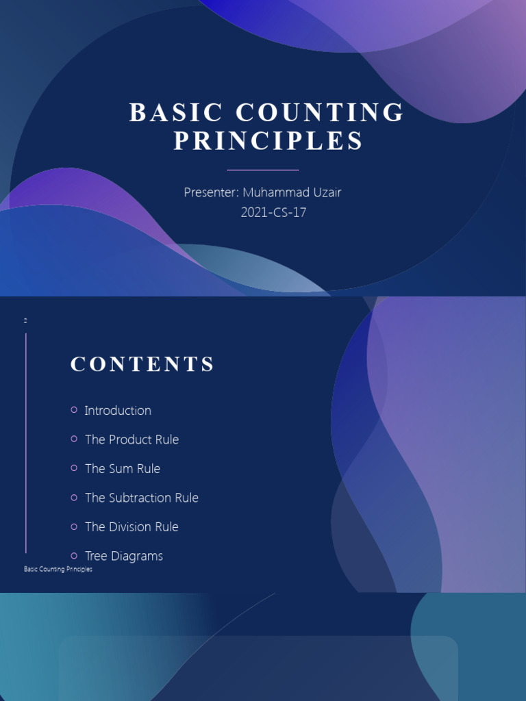 Basic Counting Principles | PDF | Numbers | Algorithms